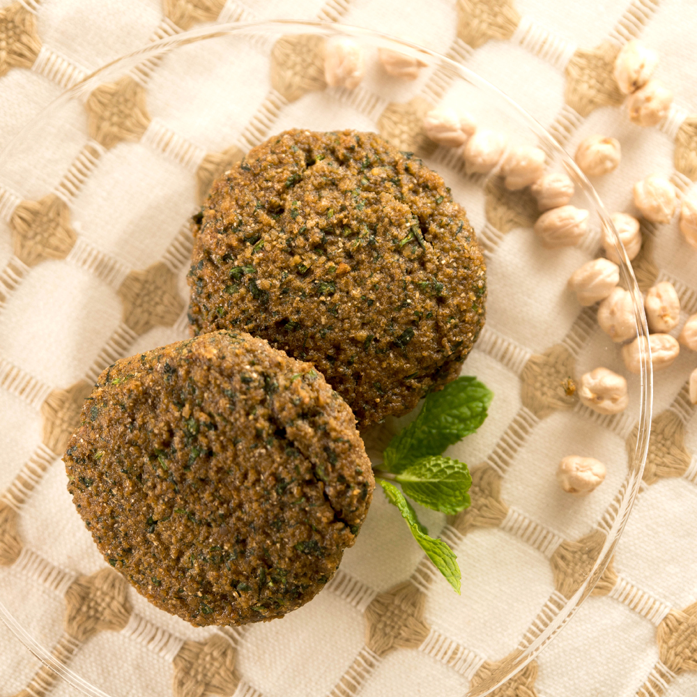 Mini falafel (grão de bico) | Uná Alimentos - Sua comida feita com ...